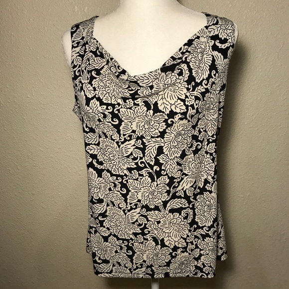 White Stag | Tops | White Stag Shirt W Black And White Floral Design | Poshmark